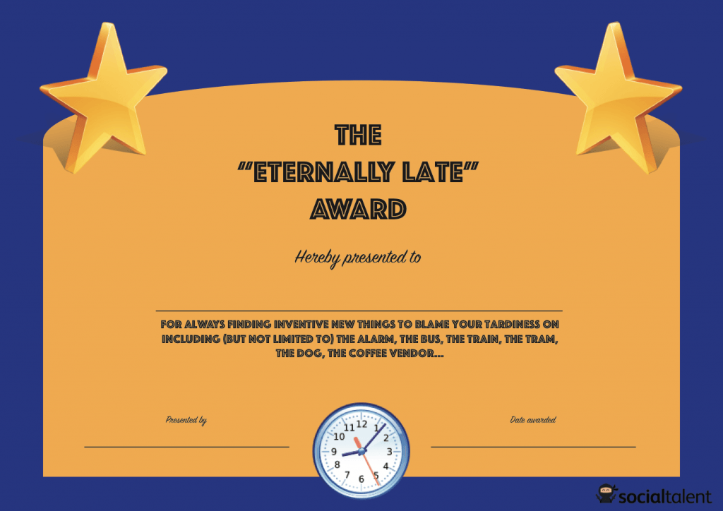 20 Hilarious Office Awards to Embarrass Your Colleagues