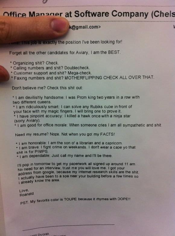 The Very Best Job Application Fails EVER! | SocialTalent